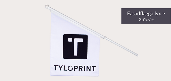 Reklamflaggor, fasadflaggor och vepor med tryck - Tylöprint